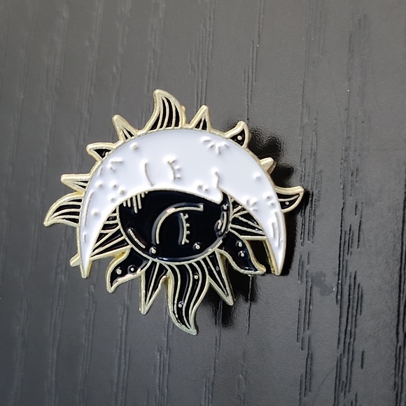Source Unknown | Jewelry | Sun And Moon Pin | Poshmark